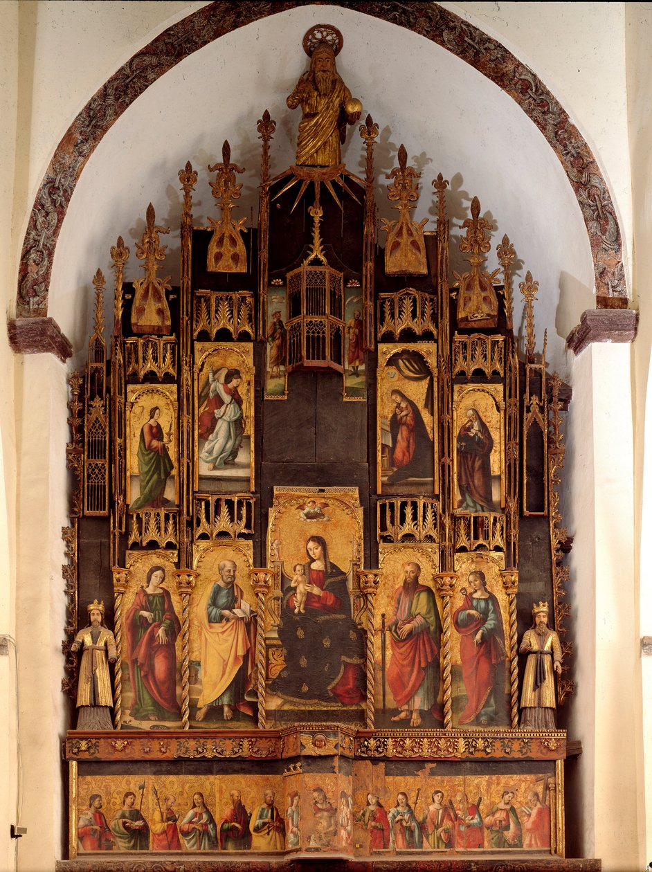 Polyptych of the Poem of Redemption and Coronation of the Virgin Mary ...