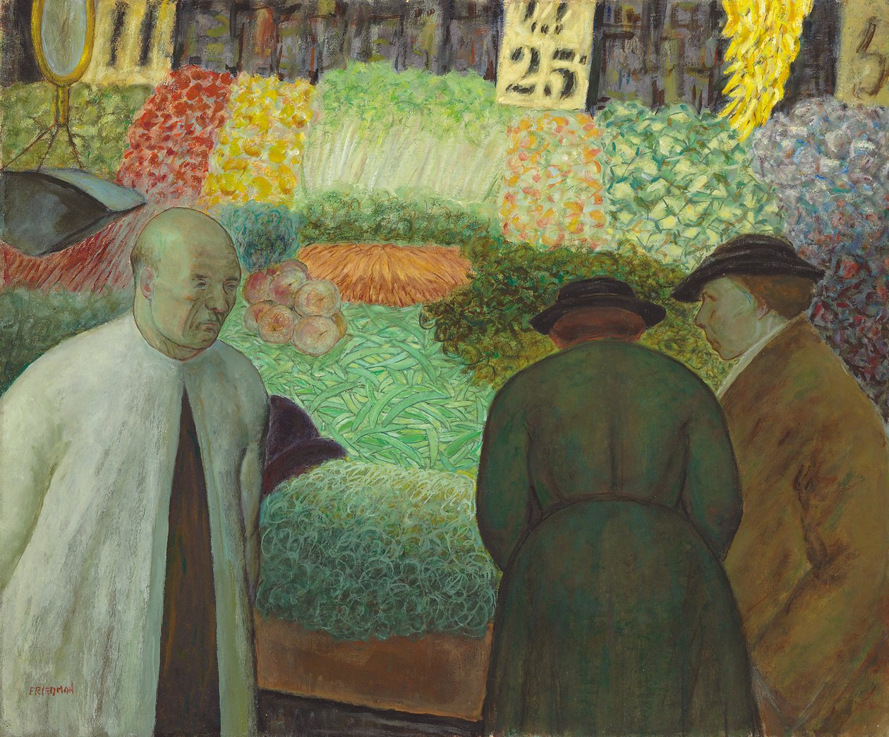 Vegetable Stand by Arnold Aaron Friedman: Fine art print