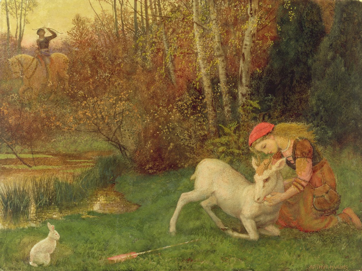 The White Hind, c.1870 by Arthur Hughes: Fine art print