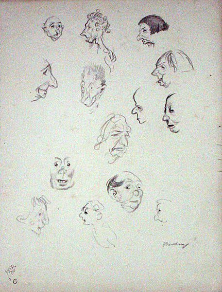 Grotesque Faces by Arthur Rackham: Buy fine art print