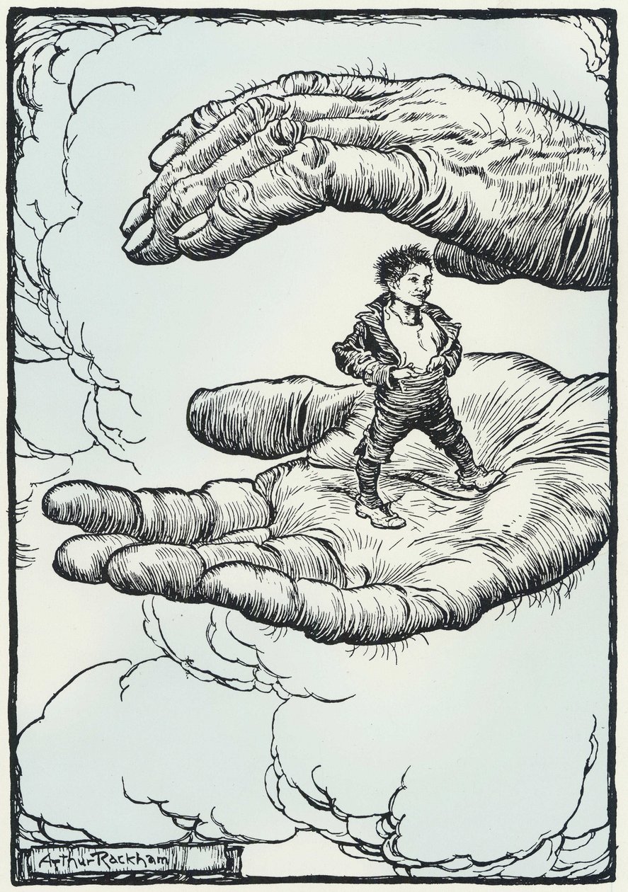 Illustration for the Fable 'The Little Thumb'