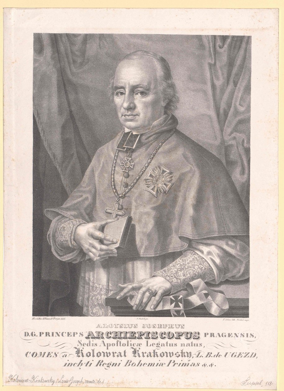 Aloysius Joseph count Kolovrat Krakowski by Artist Unknown