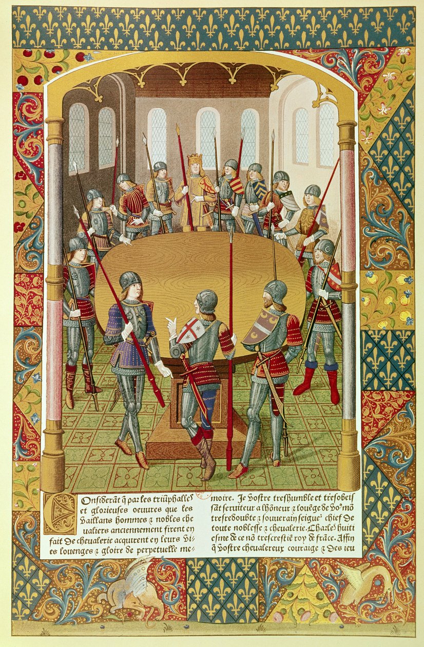 Representation of King Arthur and the Knights of the Round Table
