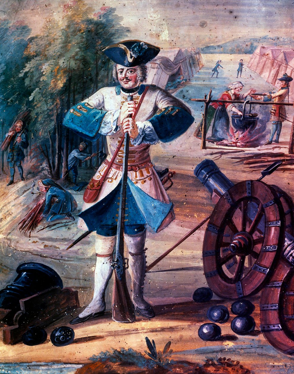 Representation of an Infantry Grenadier of the Regiment of King Louis ...