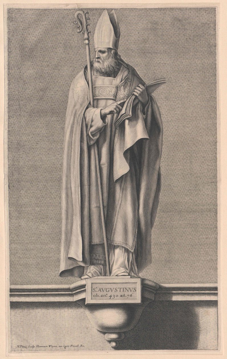 Saint Augustine of Hippo by Artist Unknown: Fine art print
