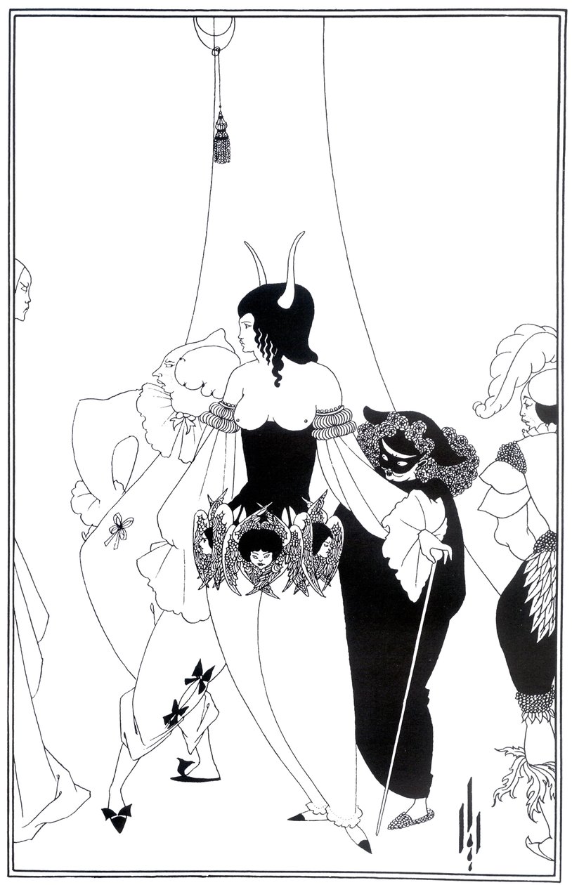 Illustration for The Masque of the Red Death by Edgar Allan Poe, 1895
