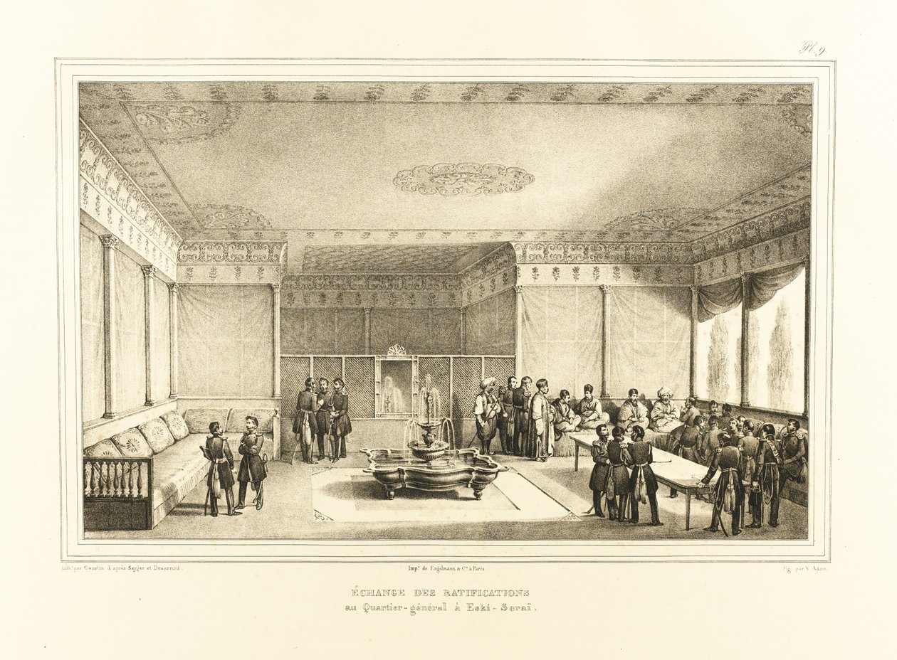 Signing of the Treaty of Adrianople at the Old Palace of Edirne