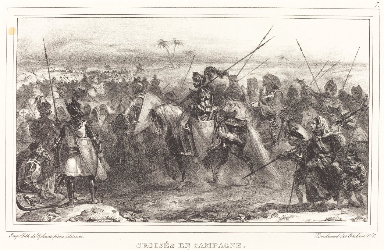 Crusaders on Campaign by Auguste Raffet: Fine art print