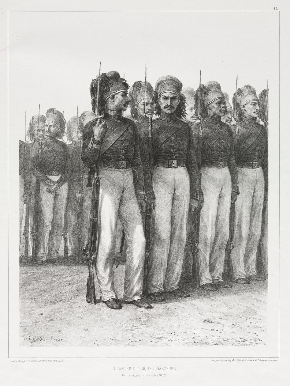 Turkish Infantry, Hunters by Auguste Raffet: Fine art print