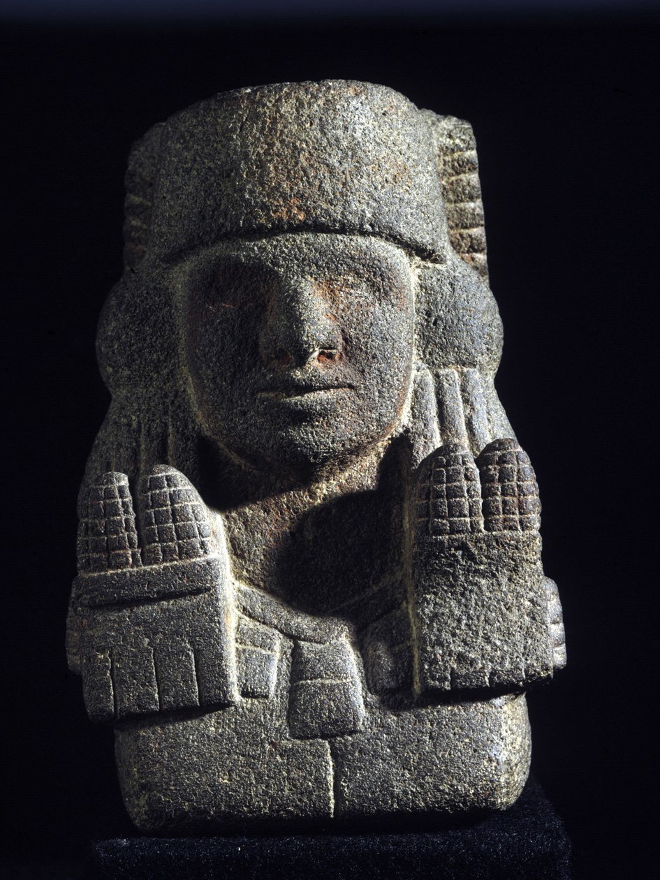 Aztec Art: Representation of Chicomecoatl (Called Xilonen), Goddess of ...