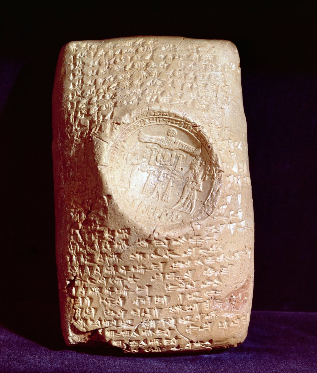 Tablet with cuneiform inscription and the seal of King Mursil II