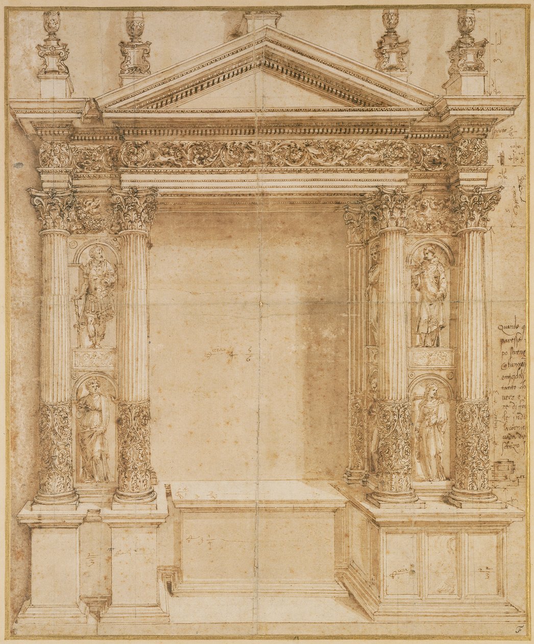 Design for an Altar by Baldassare Peruzzi: Fine art print