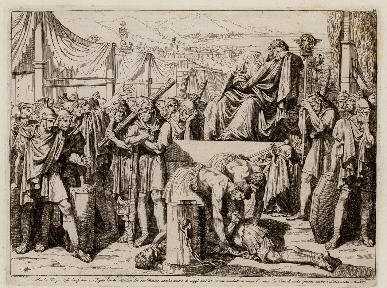 Titus Manlius Torquatus Having His Son Beheaded for Leaving His Post in ...