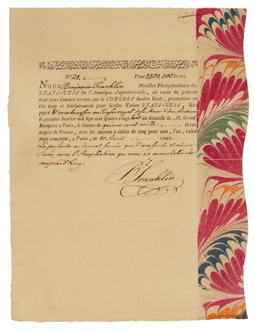 Benjamin Franklin letter by Benjamin Franklin