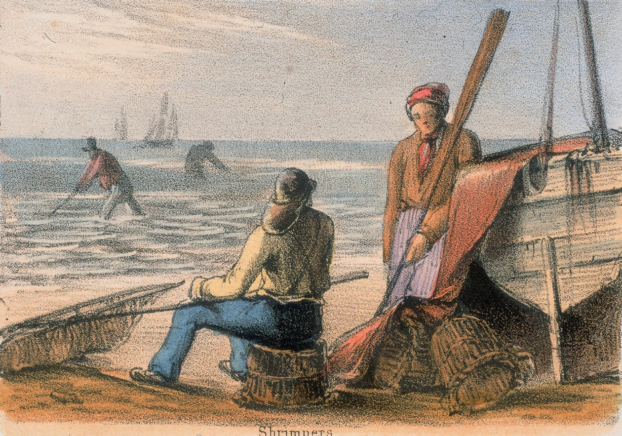 Shrimpers by Benjamin Waterhouse Hawkins: Fine art print