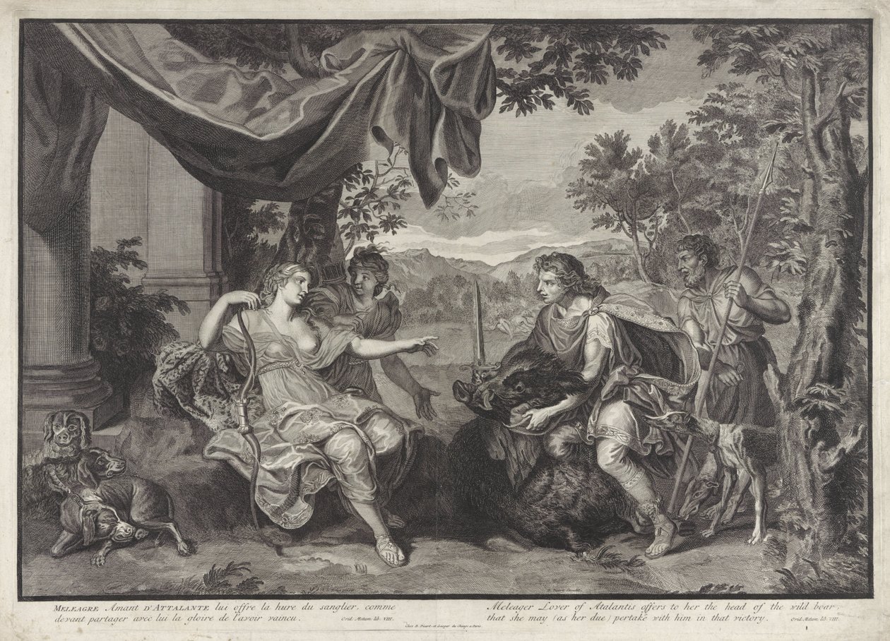 Meleager Gives the Head of the Calydonian Boar to Atalanta (History of ...