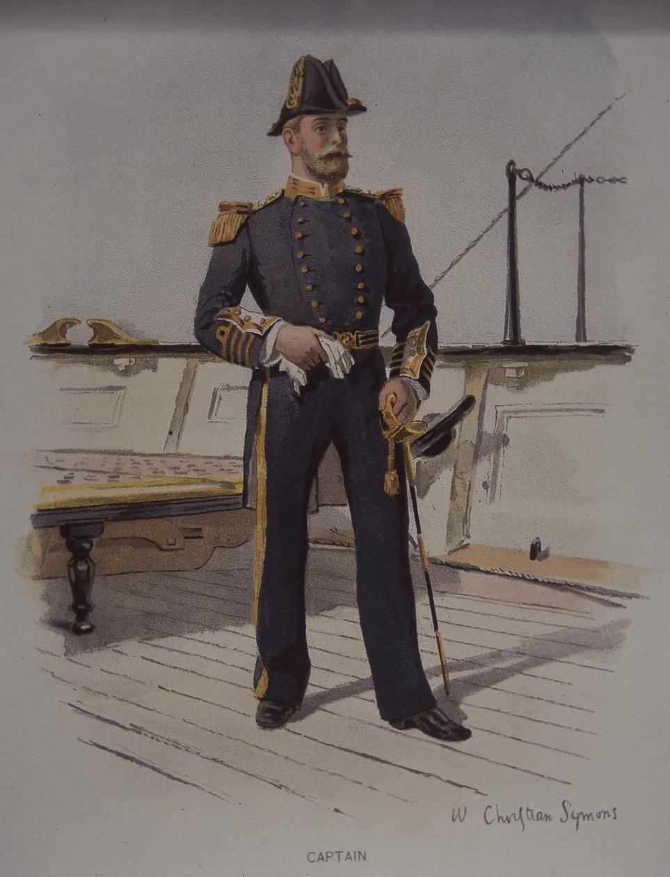 Royal Navy captain, late 19th century by British School
