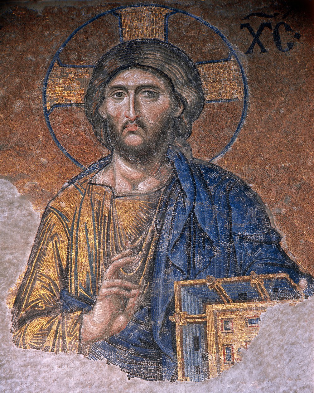 Deesis Christ in Hagia Sophia (mosaic) by Byzantine