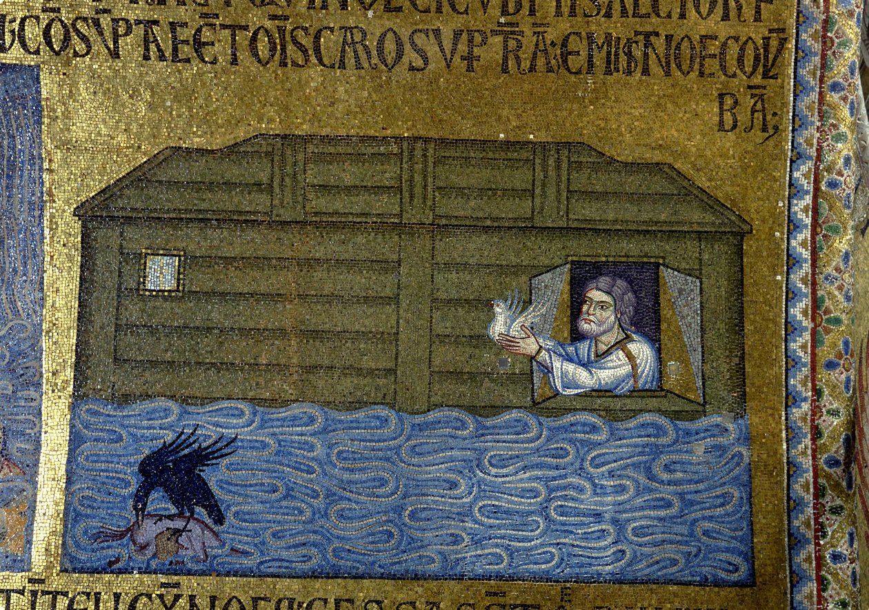 Story of Noah: Noah Sending the Raven and the First Dove (detail)