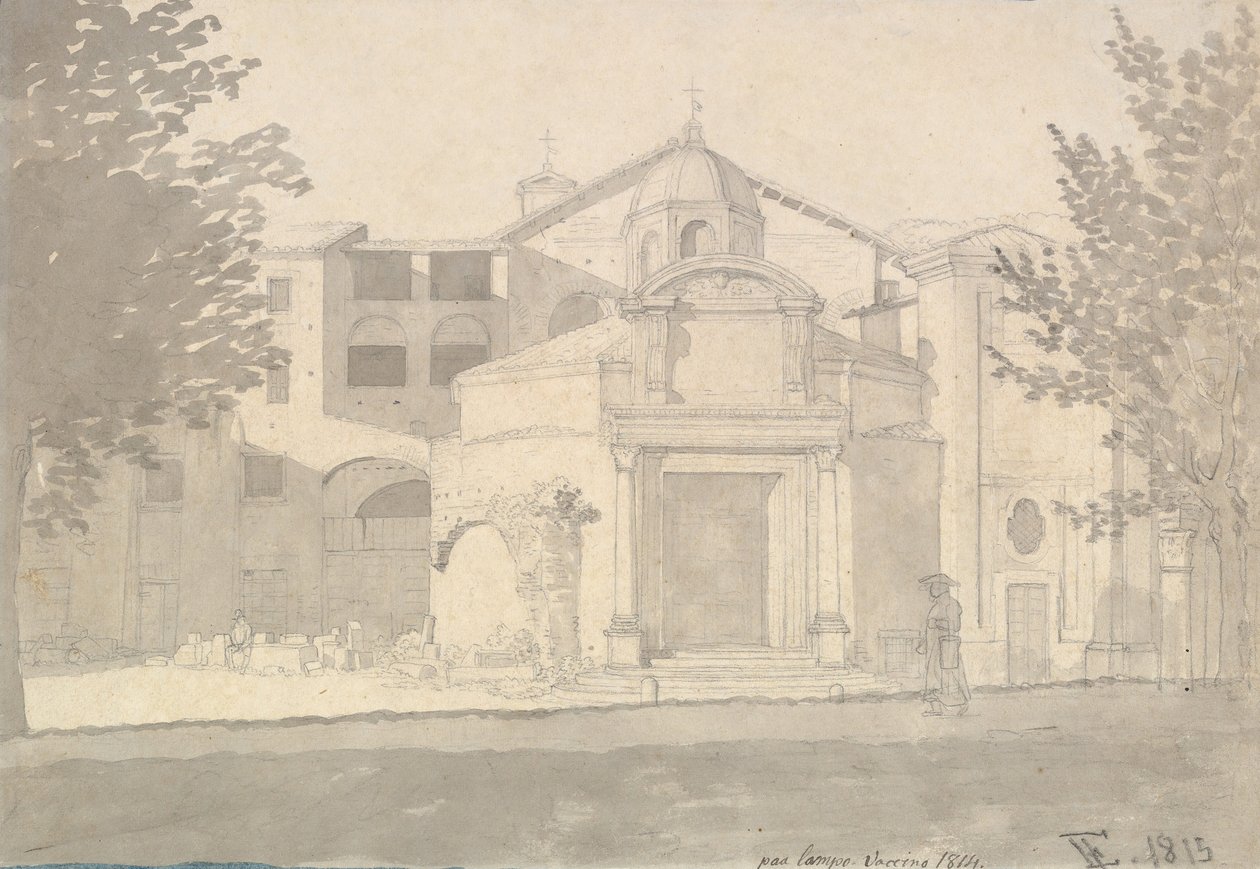 A Section of the Via Sacra, Rome The Church of Saints Cosmas and Damian