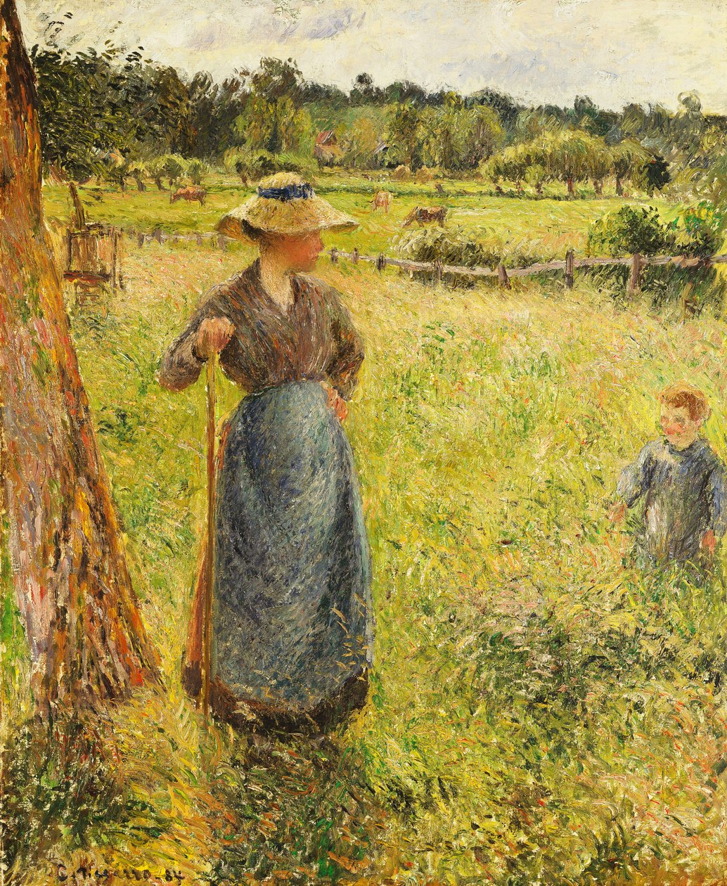 The Haymaker by Camille Jacob Pissarro: Buy fine art print