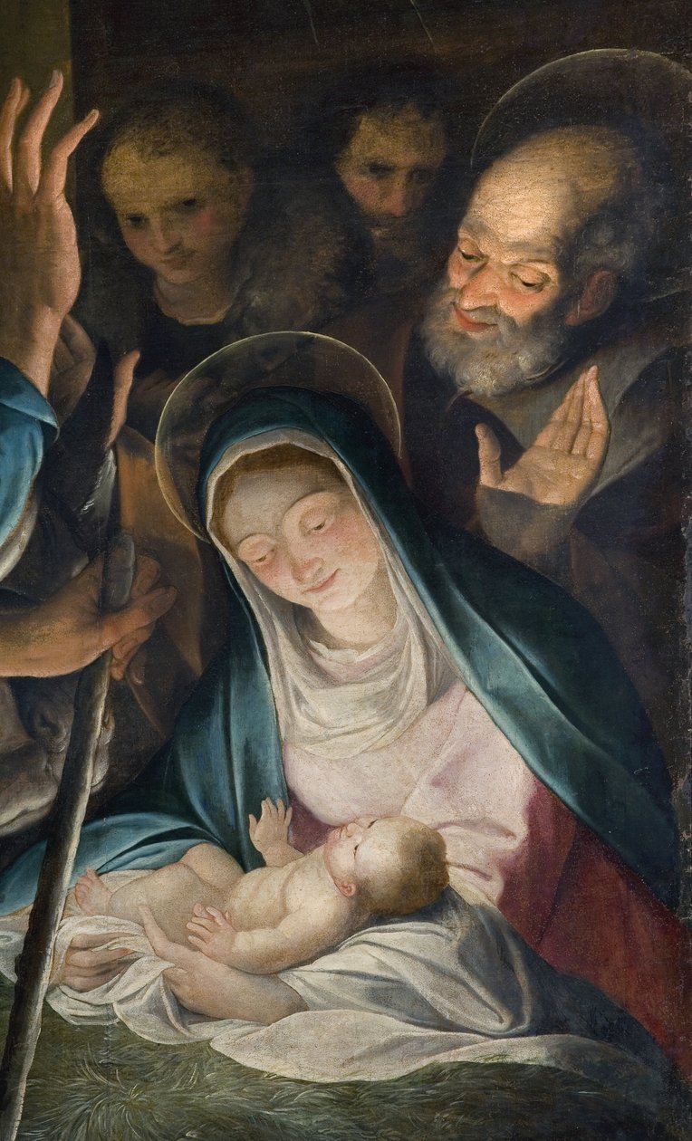 Nativity (detail) by Camillo Procaccini: Fine art print