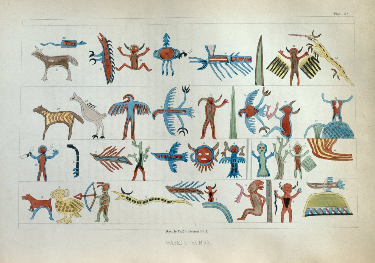 Wabeno Songs, from 'Information Respecting the History, Condition and ...