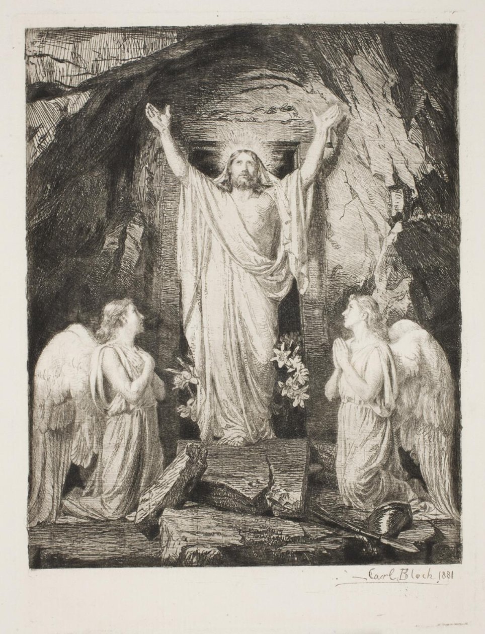 The Resurrection of Christ by Carl Bloch: Fine art print