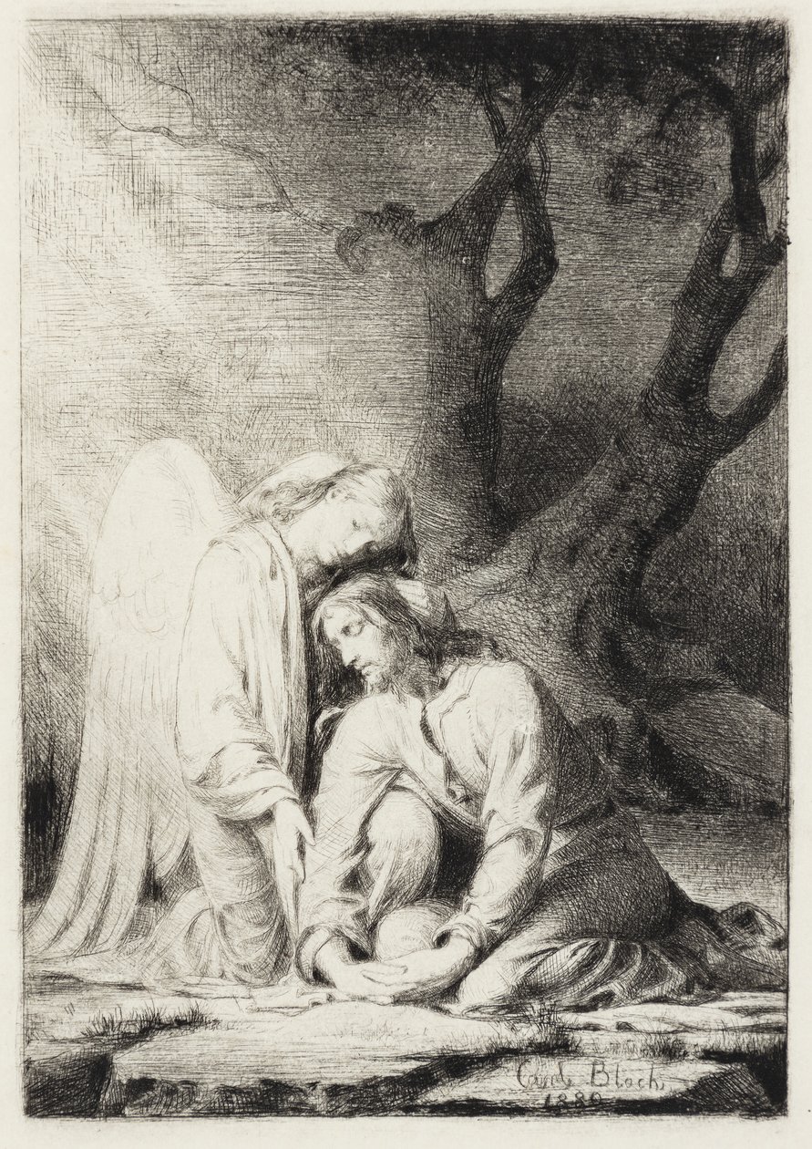 Christ in Gethsemane by Carl Bloch: Premium art reproduction