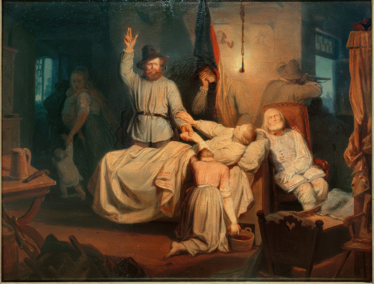 Death of a Freedom Fighter of 1848 by Carl Engel von Rabenau