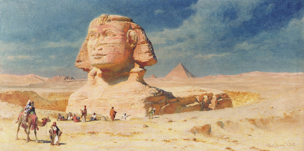 The Sphynx of Giza by Carl Haag: Premium art reproduction