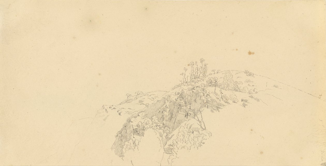 Landscape (study) by Caspar David Friedrich