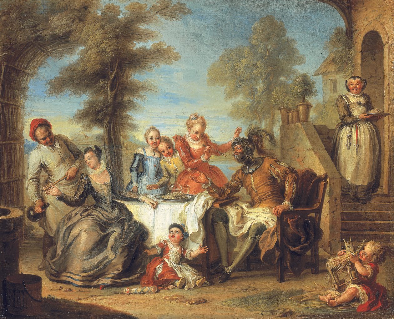 Don Quixote at the Inn by Charles Antoine Coypel