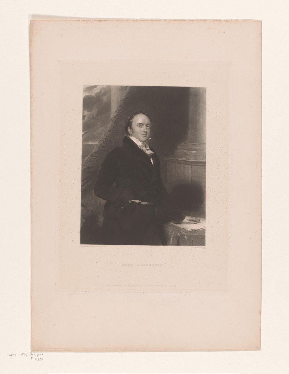 Portrait of Alexander Baring by Charles Edward Wagstaff
