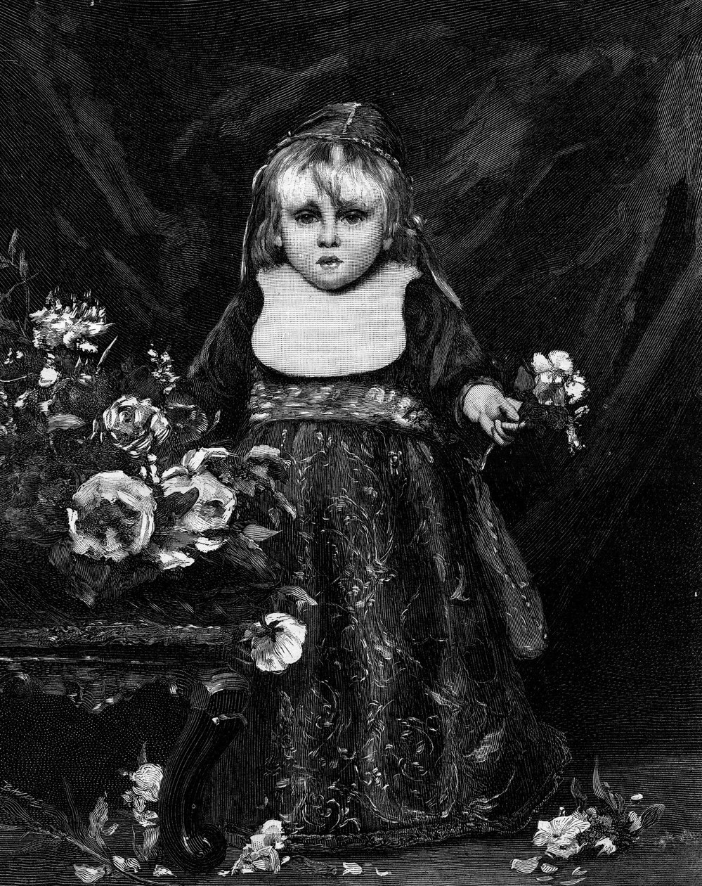 A Future Doge (16th Century Venetian Child) - Engraving after Emile ...