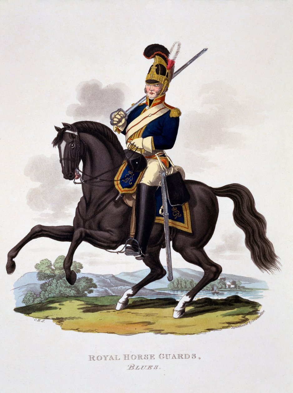 Uniform of the Royal Horse Guards 'The Blues', from 'Costume of the ...