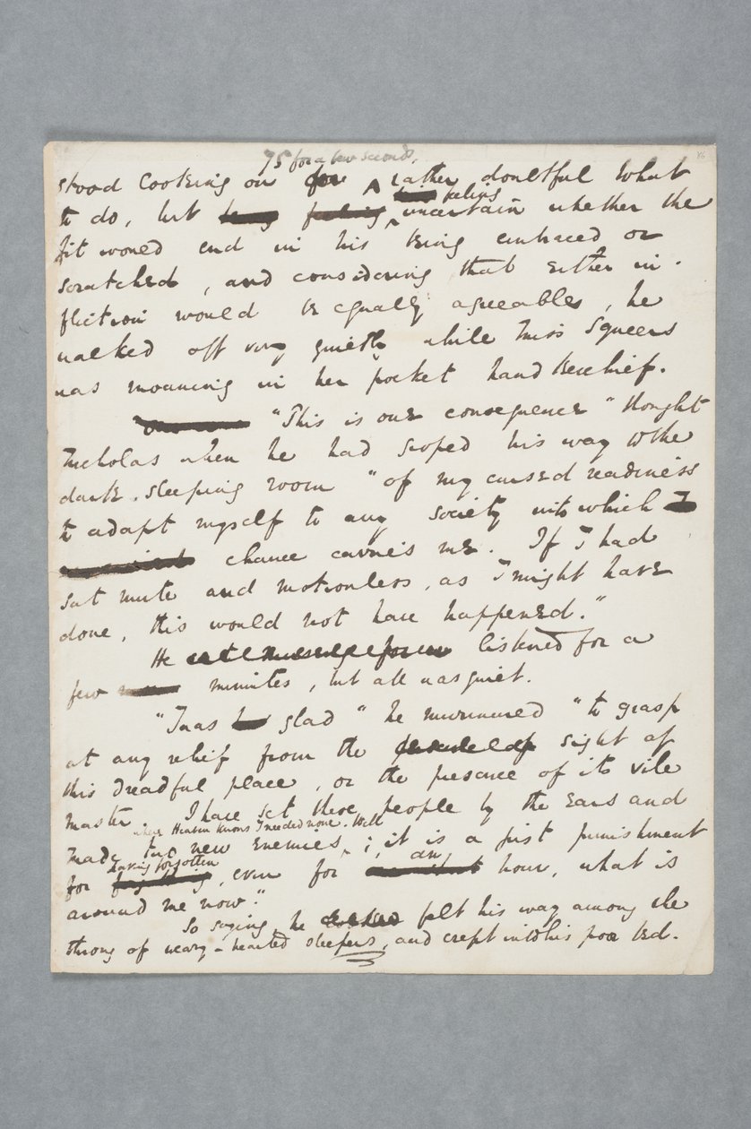 Original Manuscript of a Chapter of Nicholas Nickleby, 1838
