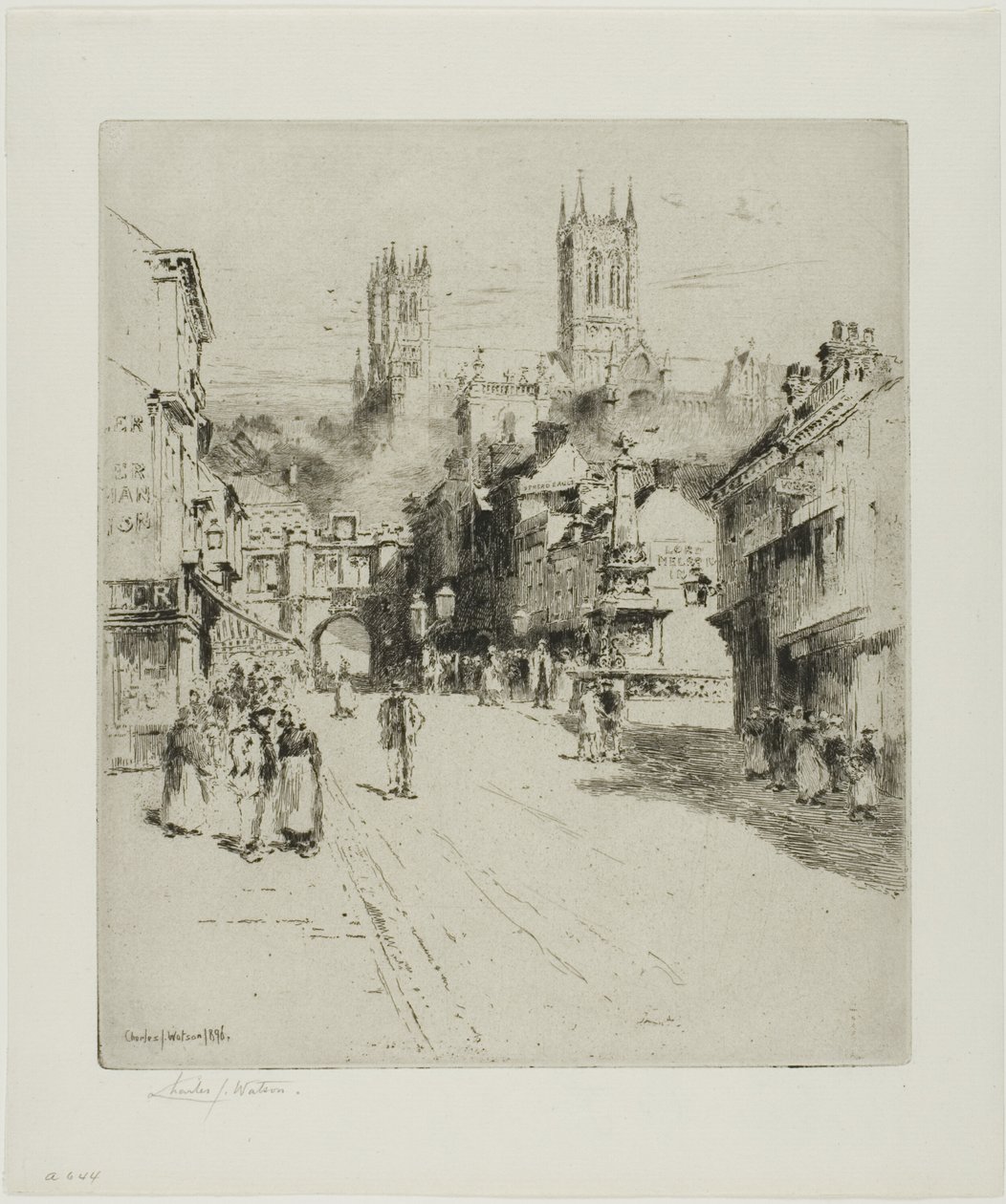 Lincoln Cathedral by Charles John Watson: Fine art print