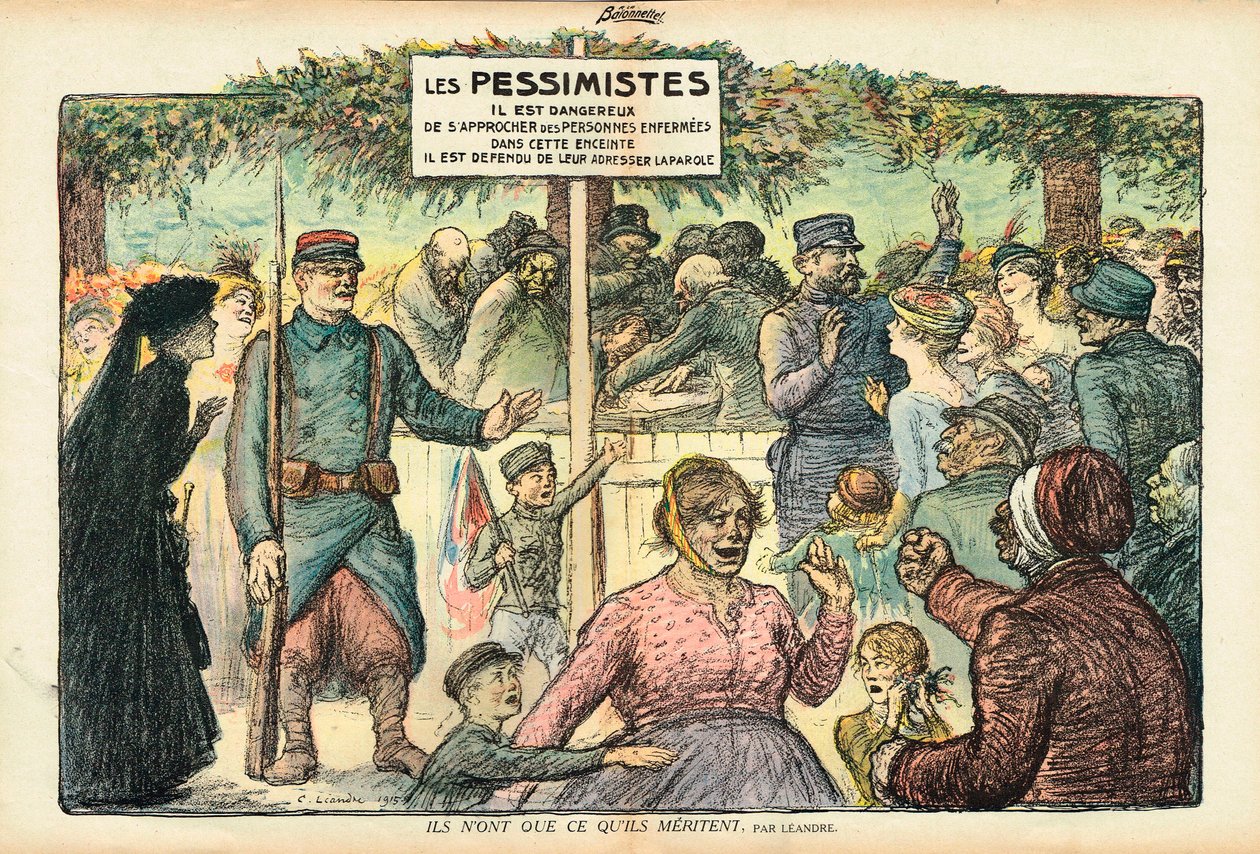 La Baionnette, Satirical in Colors by Charles Leandre