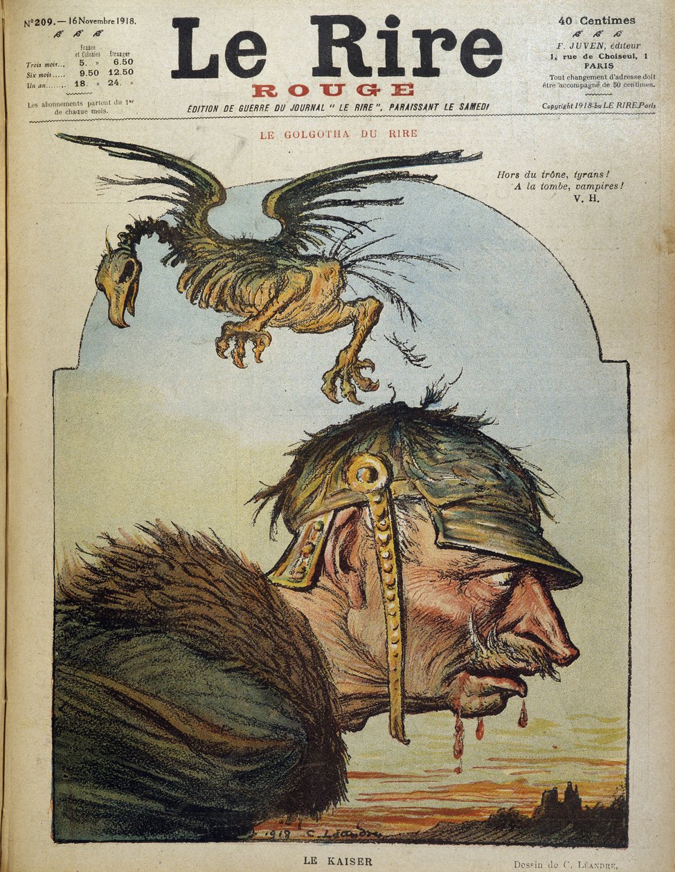 Le Kaiser: William II - Cartoon by Charles Leandre in Le Rire rouge ...