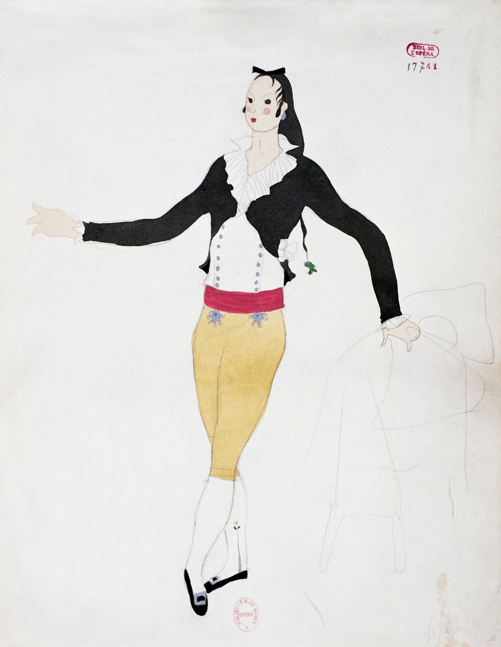 Costume for character of Figaro from The Barber of Seville