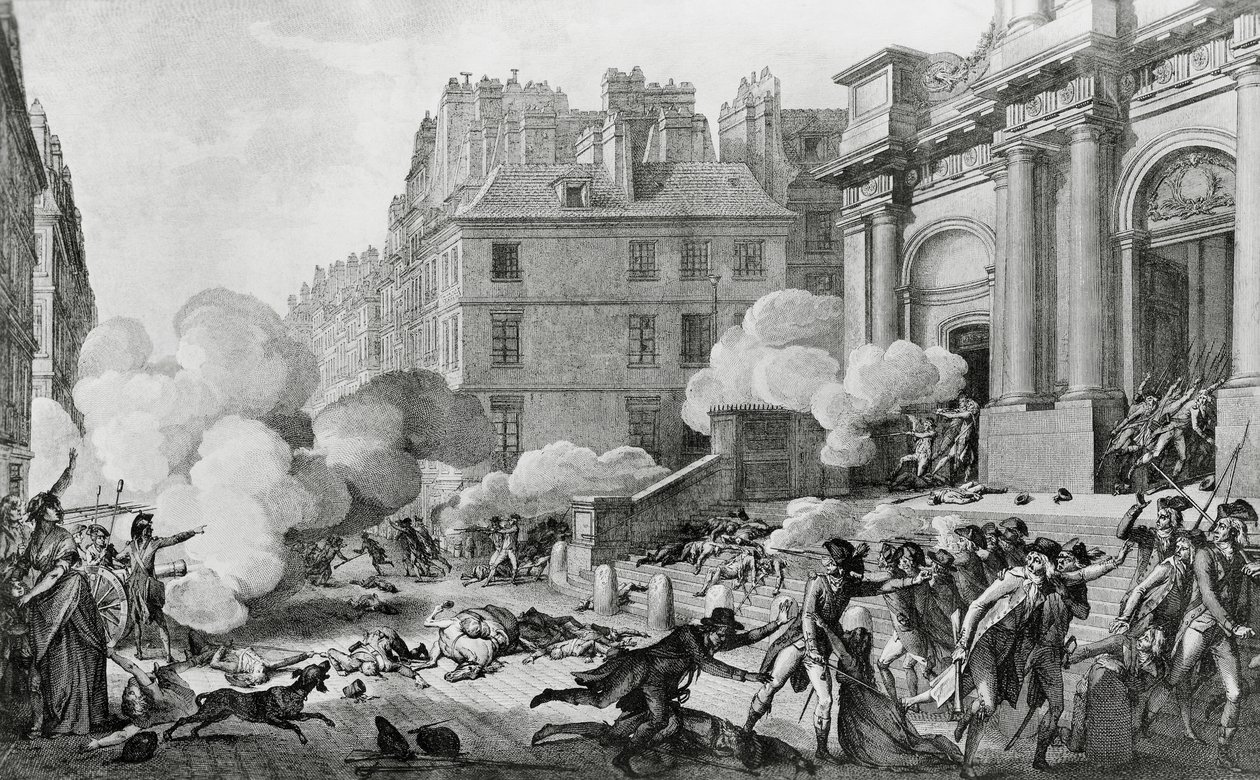 Napoleon Bonaparte quelling of Royalist revolt in front of Eglise Saint ...
