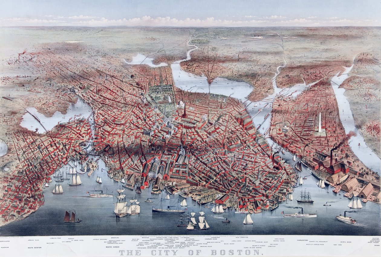 The City of Boston by Charles Parsons: Buy fine art print