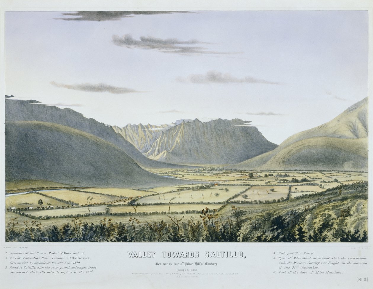 Valley towards Saltillo, From near the base of 'Palace Hill,' at ...