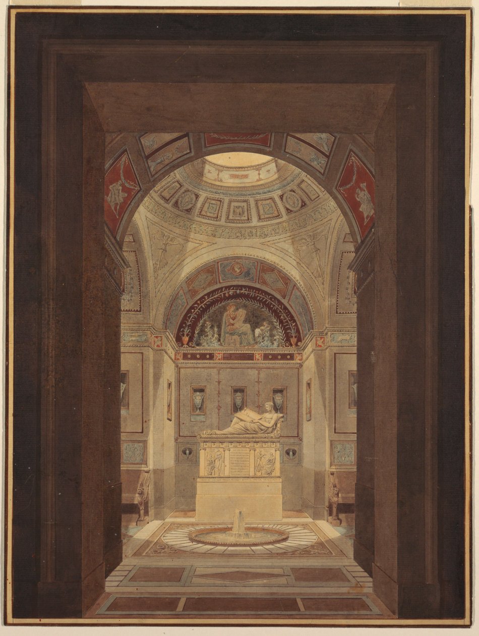 Sepulchral Chamber by Charles Percier: Buy fine art print