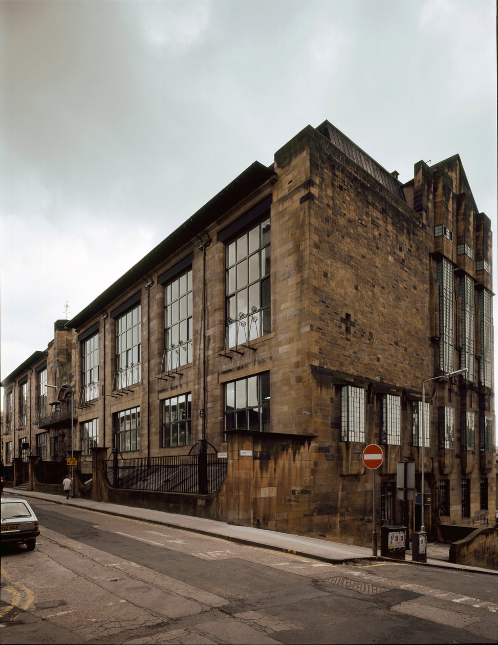 View of the School of Fine Arts Designed by Charles Rennie Mackintosh
