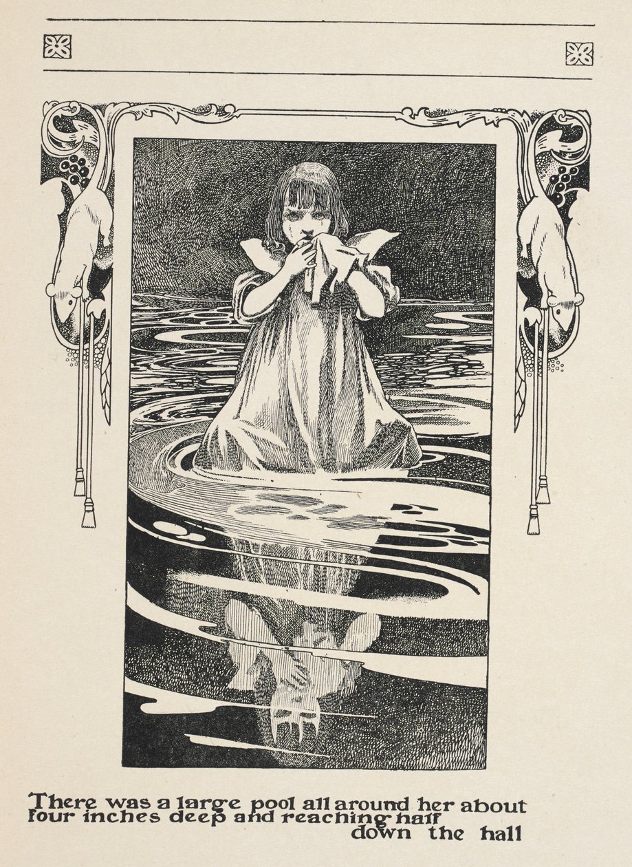 There Was a Large Pool All Around Her About Four Inches Deep and ...