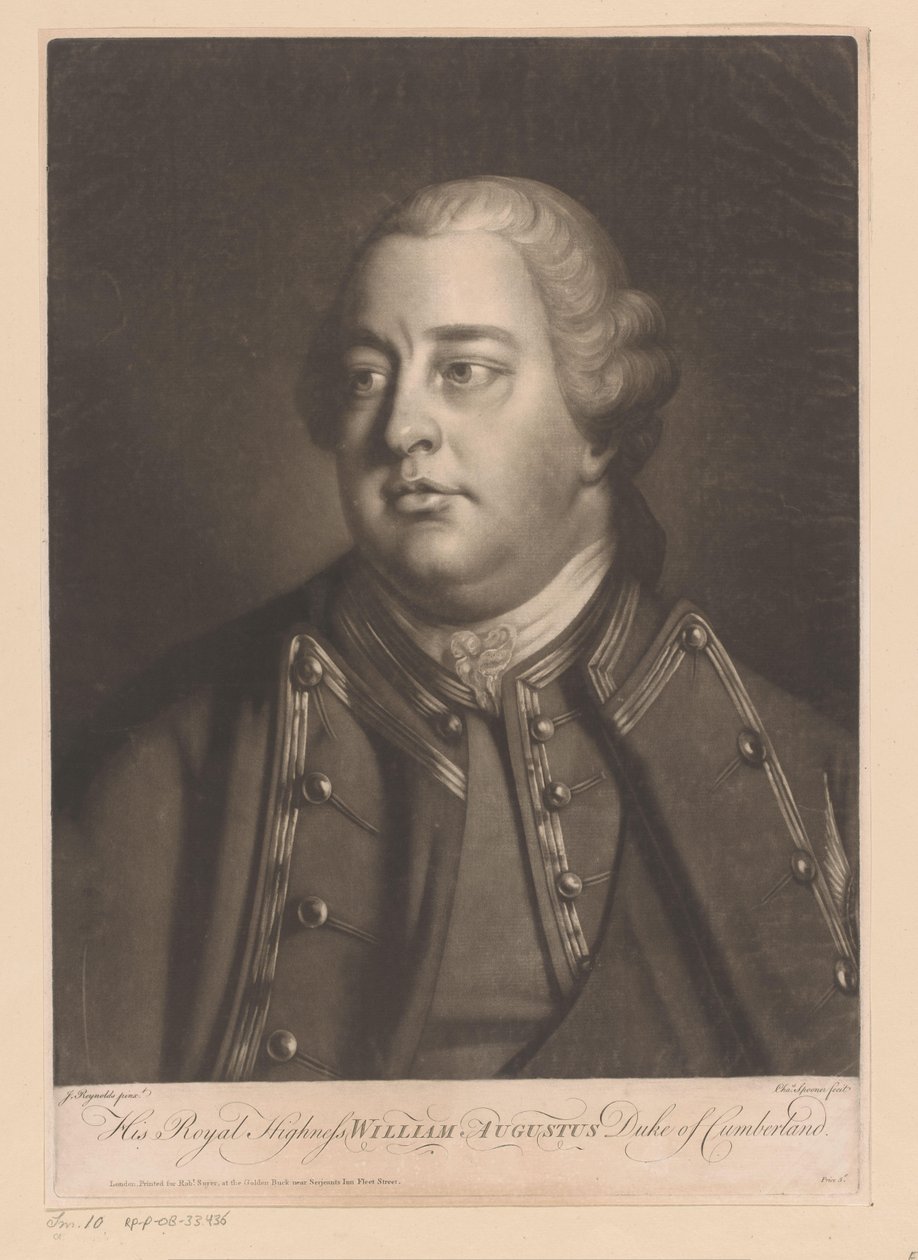 Portrait of William Augustus, Duke of Cumberland