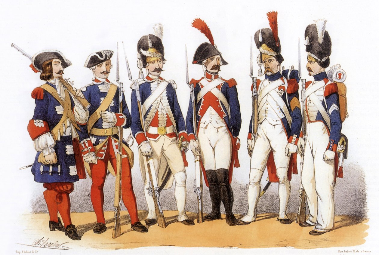 Uniforms in French Army: Special Corps: 17-18-19th Century