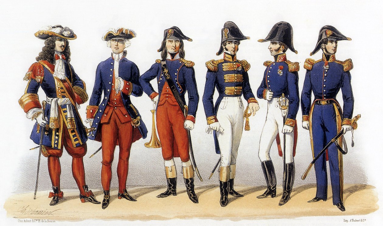 Uniforms of French Army: Naval Officers by Charles Vernier